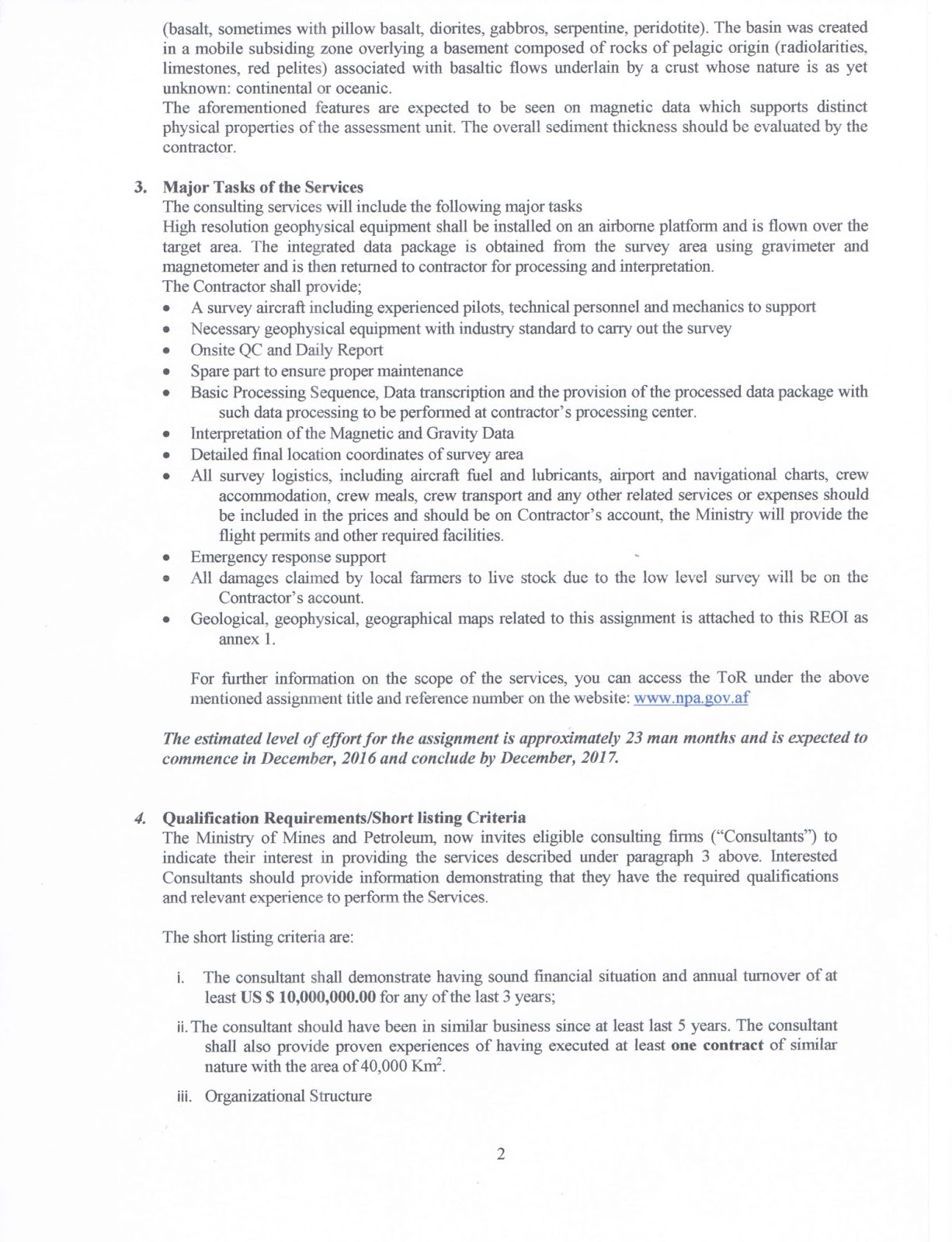 Doing Business in Afghanistan & Neighboring Countries: Request for ...