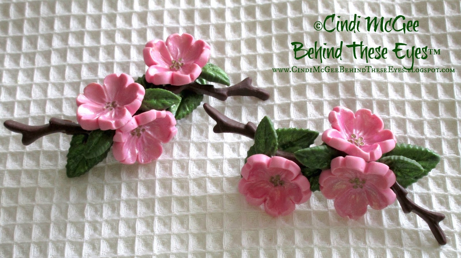 Makin's Clay® Cherry Blossom Barrettes