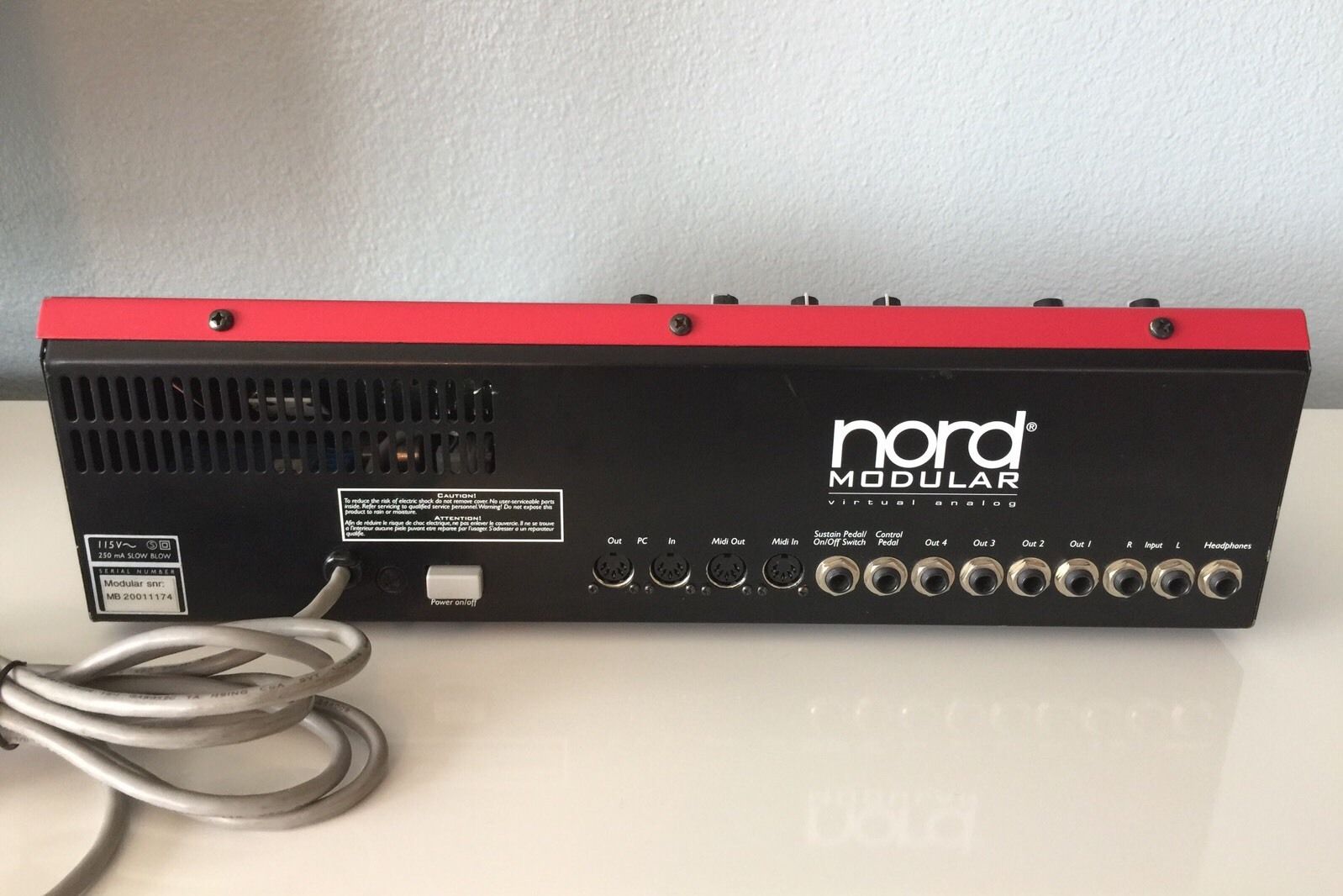 MATRIXSYNTH: NORD MODULAR Rack G1 SN 200011174