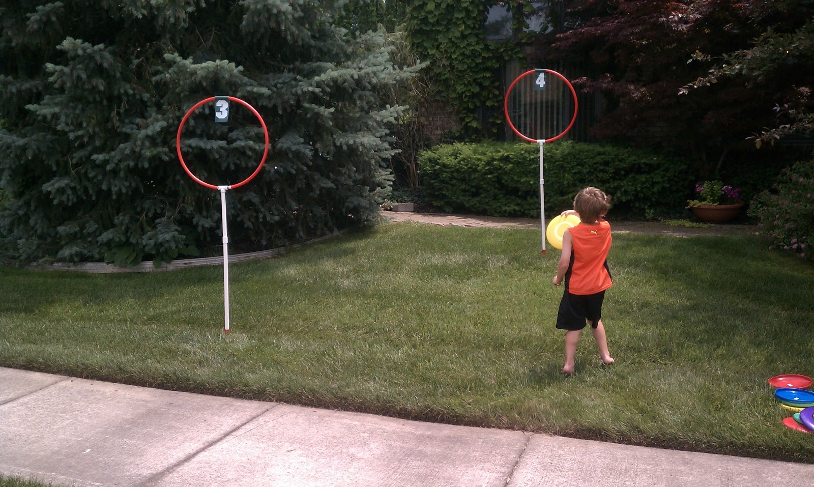 A Lucky Ladybug: Outdoor Adventure Lawn Yard Games 3-Hole Outdoor Disc ...