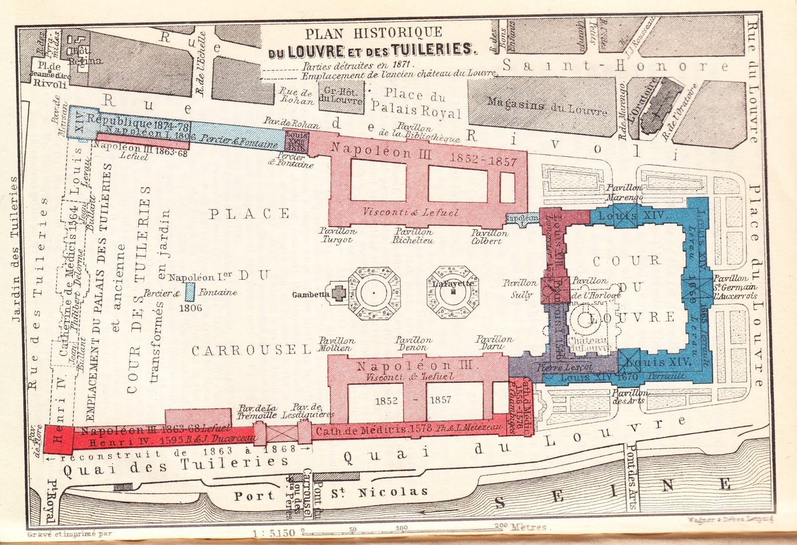Kurt Bodling's Blog: Baedeker Map of the Louvre