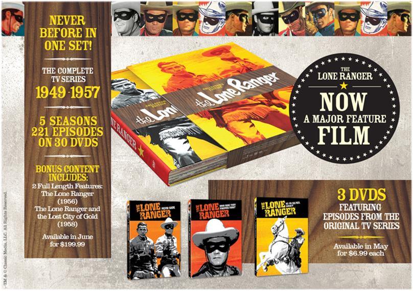 Henry's Western Round-up: ‘LONE RANGER’ UP FOR BIDS AND ON DVDS!