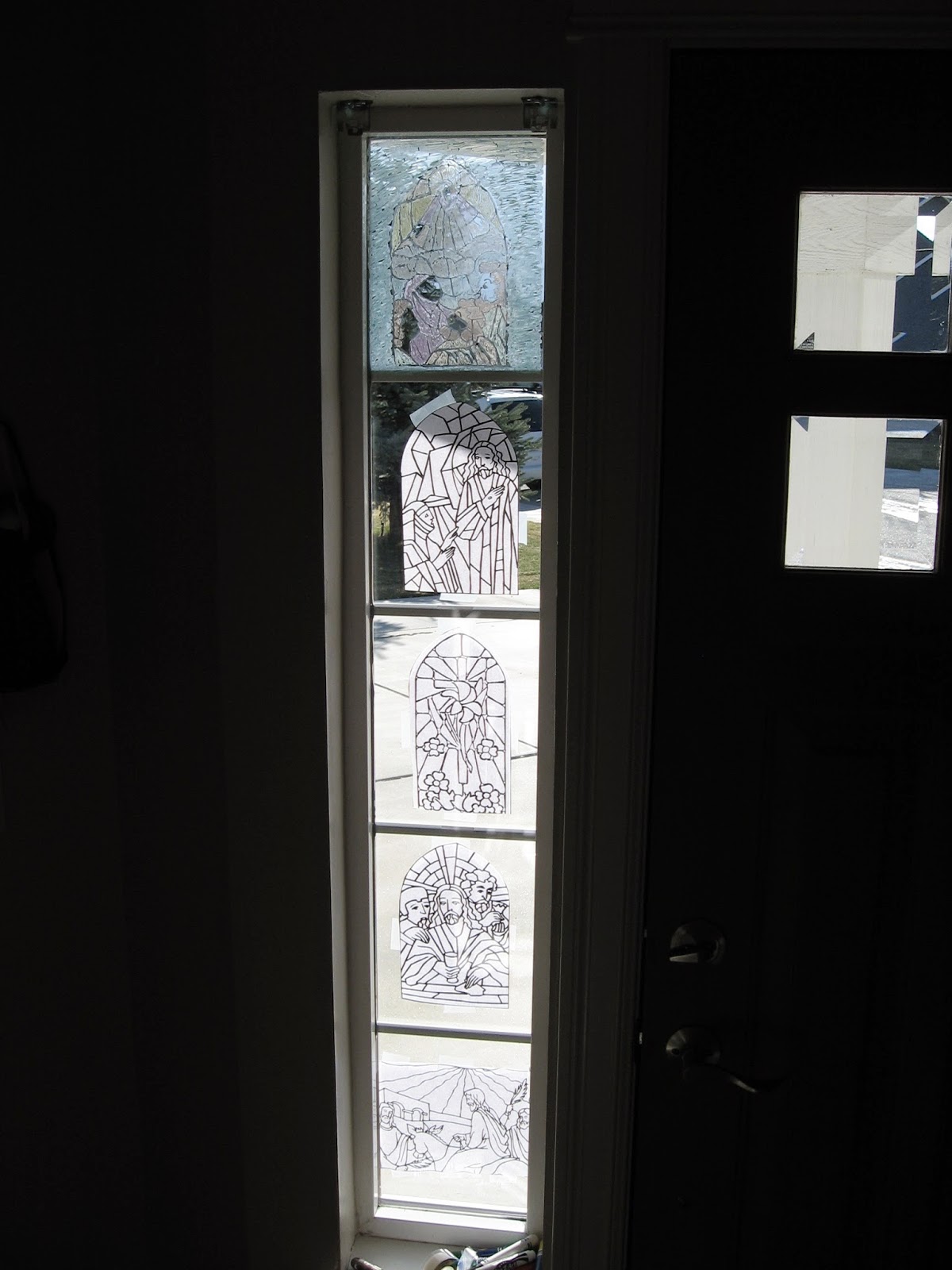 Almost Unschoolers: Holy Week - Easter Story in "Stained Glass" with ...