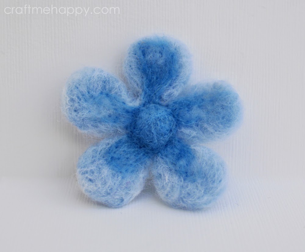 Craft me Happy!: Easy Needle Felted Flowers