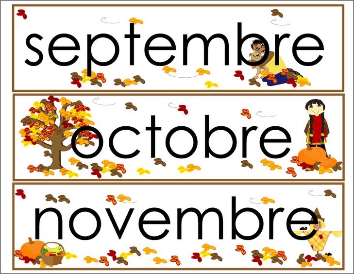 Mon Cahier De Français Les Saisons Les Mois Et La Date
