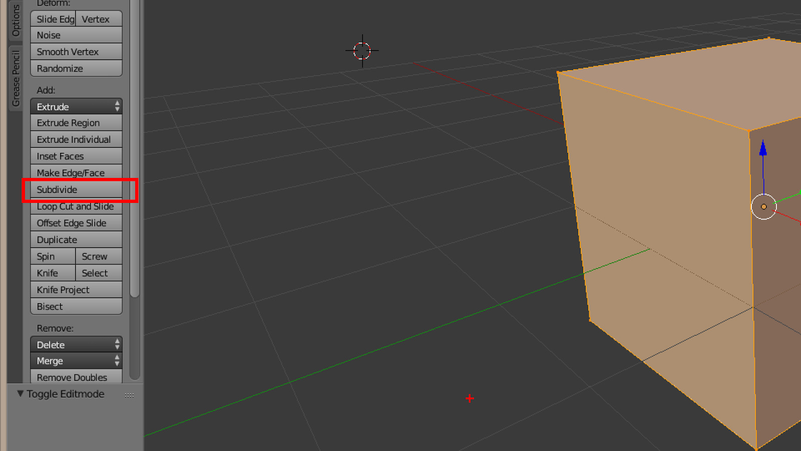 TeacherX: เครื่องมือพื้นฐานในการแบ่ง Polygon ของ ฺBlender