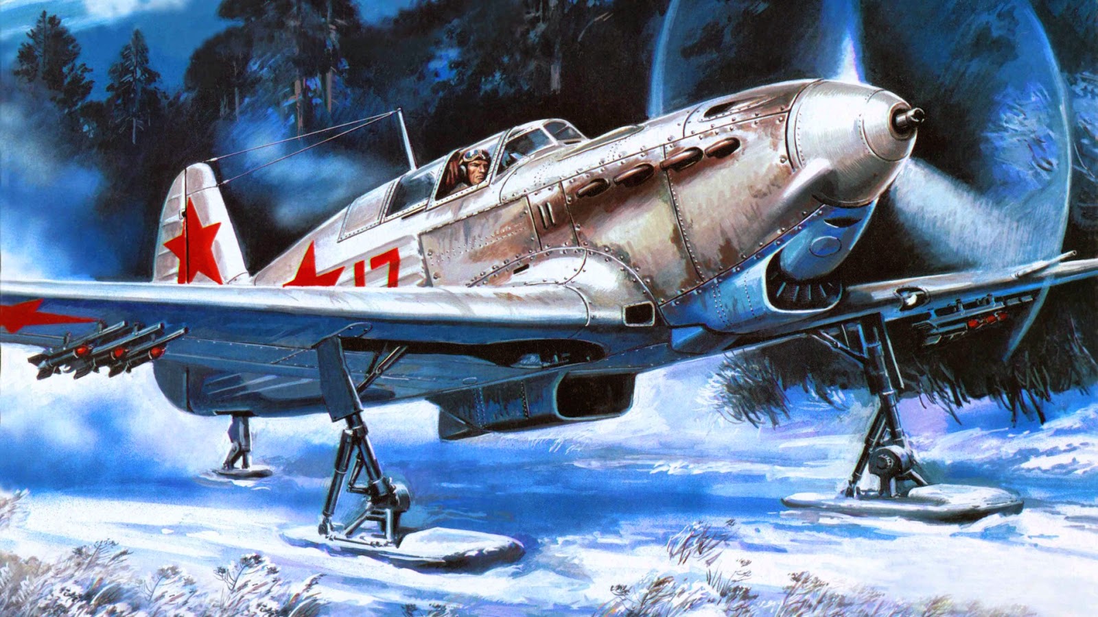 Airplanes in the skies + FAF history: YAK-7