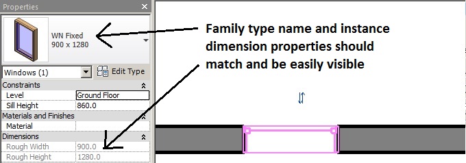 RevitCat: Revit Rough Width/Height System Parameters
