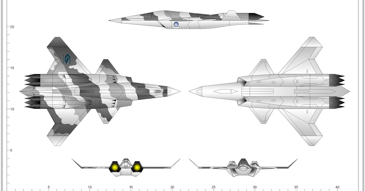 Ace Combat Model - Drawings: XFA-36A Game