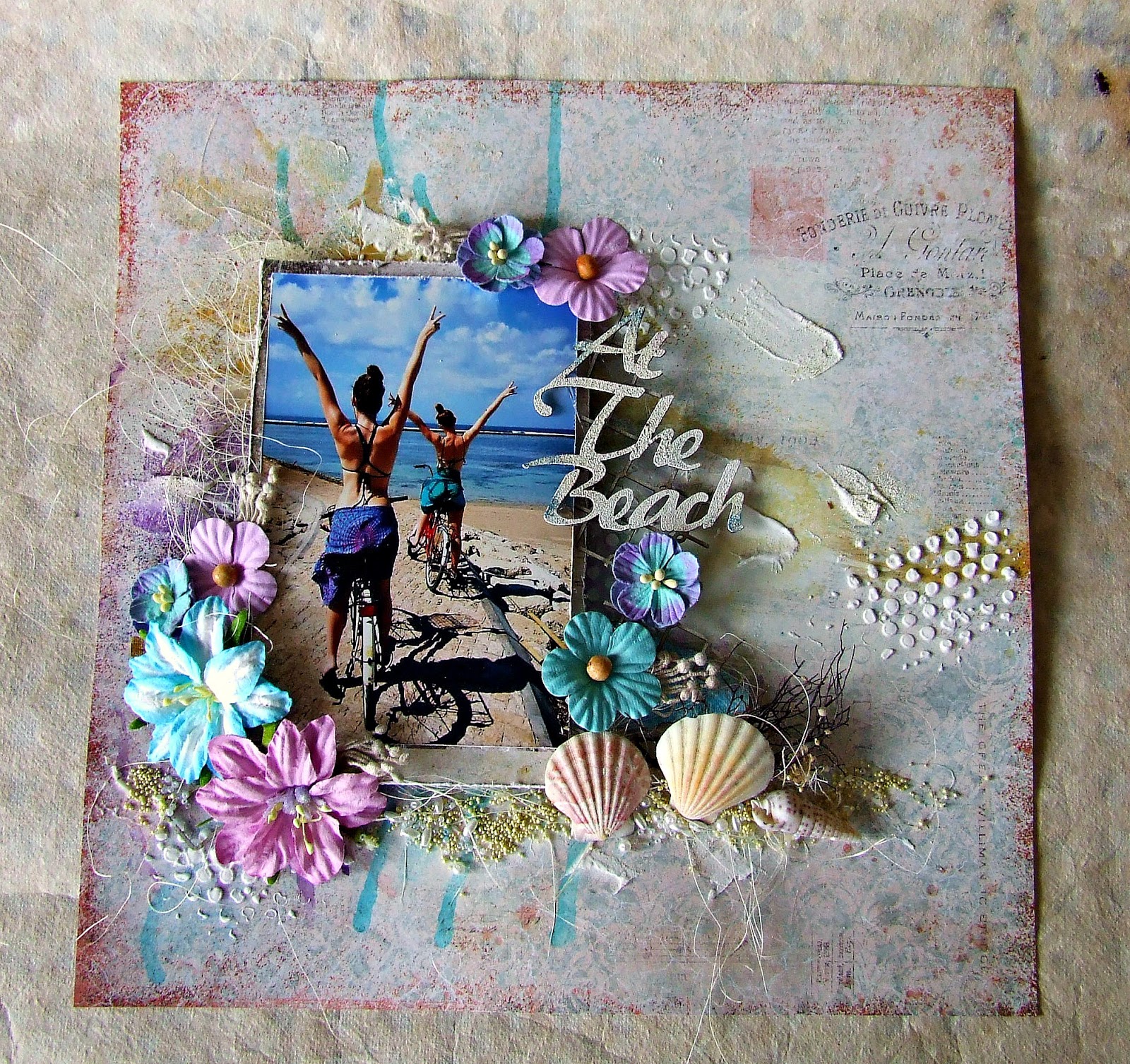 Something Beautiful By Julie: Creative Papercraft Scrapbook layout 2 ...