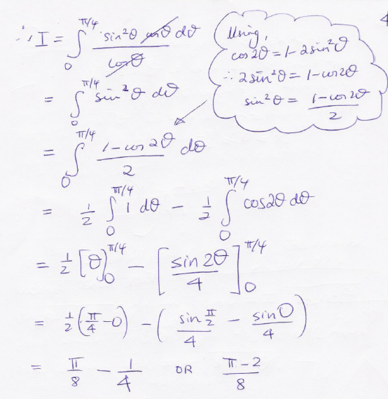 Secondary Math Blogaroony: Integration with trigonometric substitutions ...