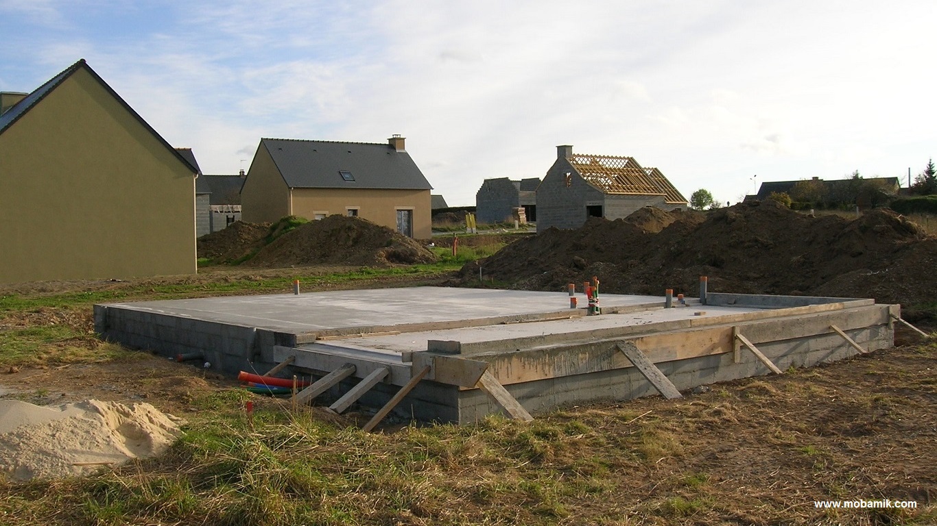 Coulage de dalle de compression