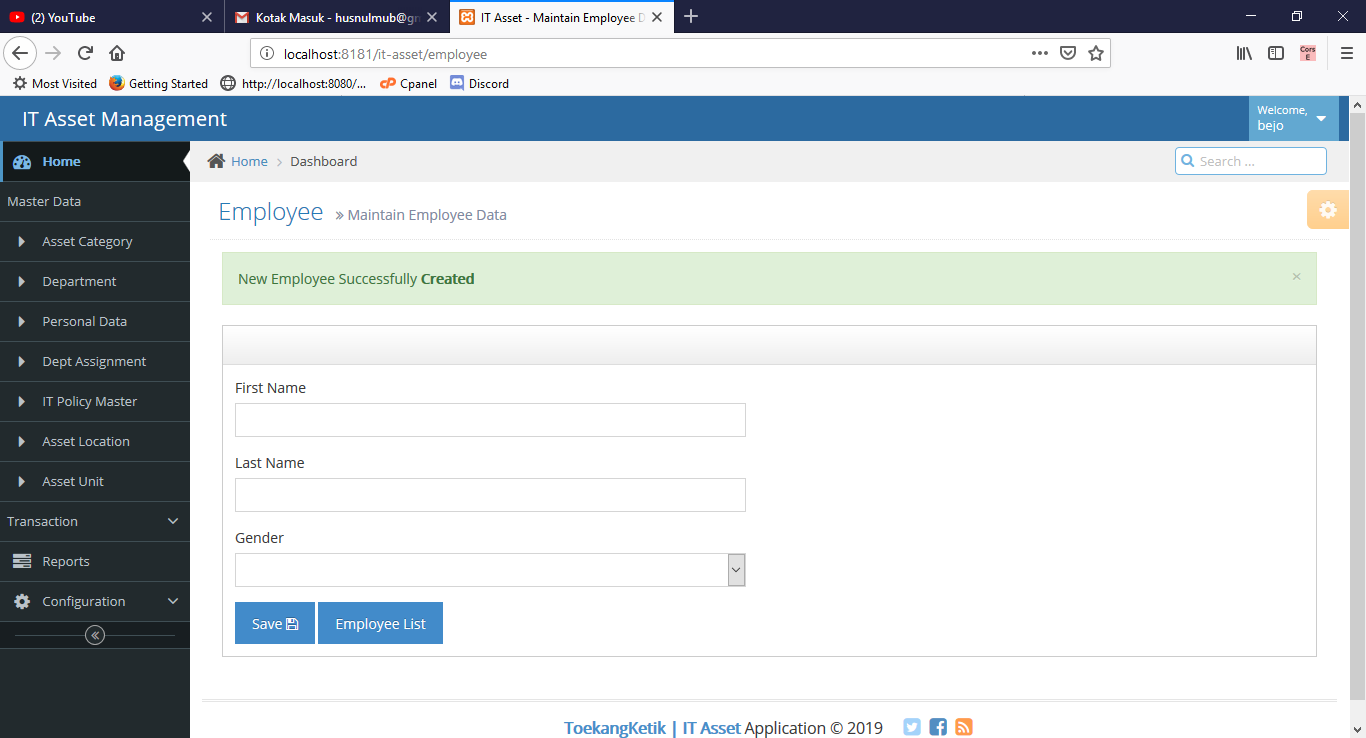 IT Asset Management Dengan PHP MySQL