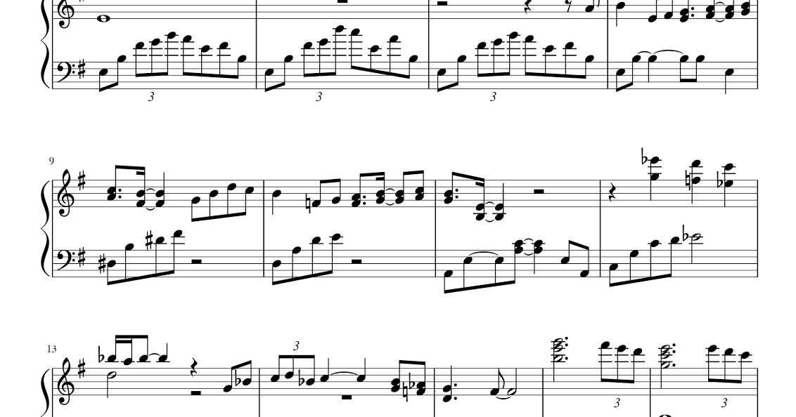 在地图上的某一处: Episode Ignis Theme Piano Arrangement Sheet Music