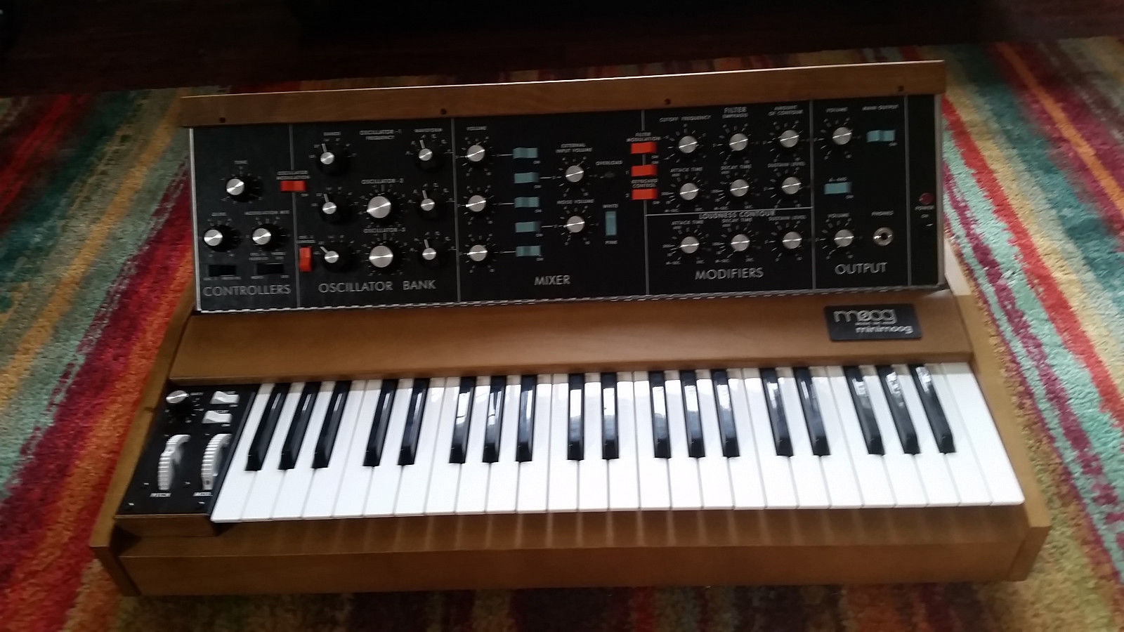 MATRIXSYNTH: Moog Minimoog D Keyboard Synthesizer SN 3205