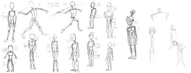 Paris Lucke 3D Artist Blog: Character Design: Body Poses