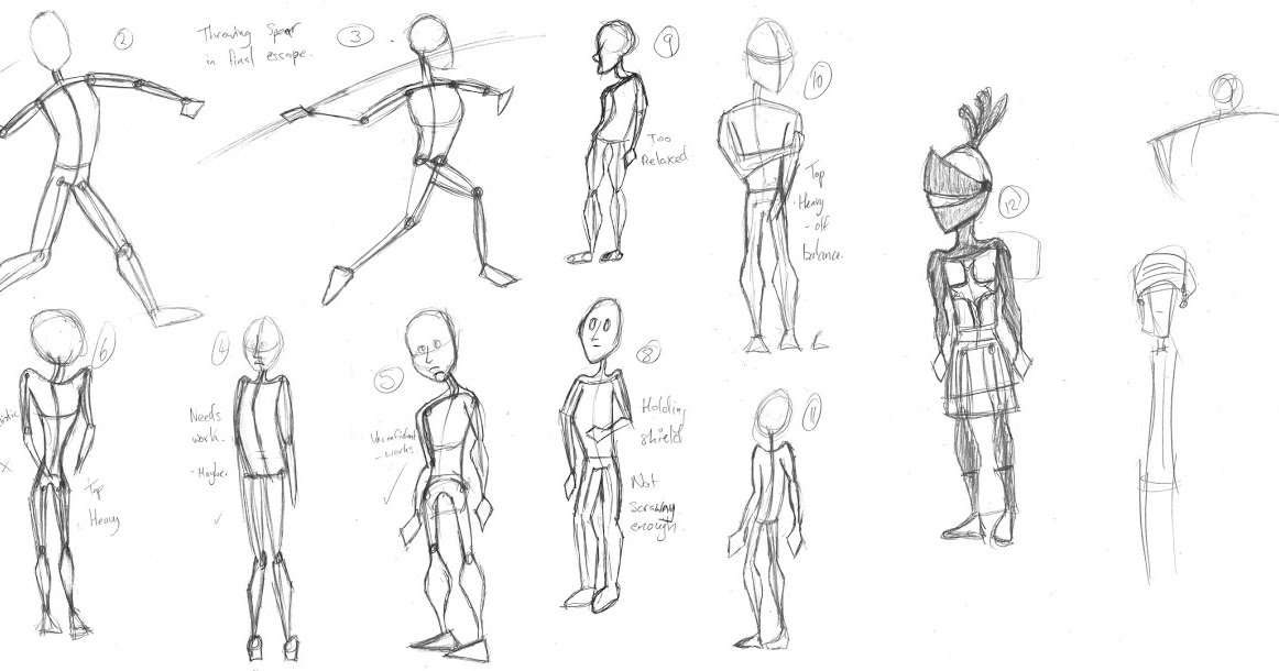 Paris Lucke 3D Artist Blog: Character Design: Body Poses