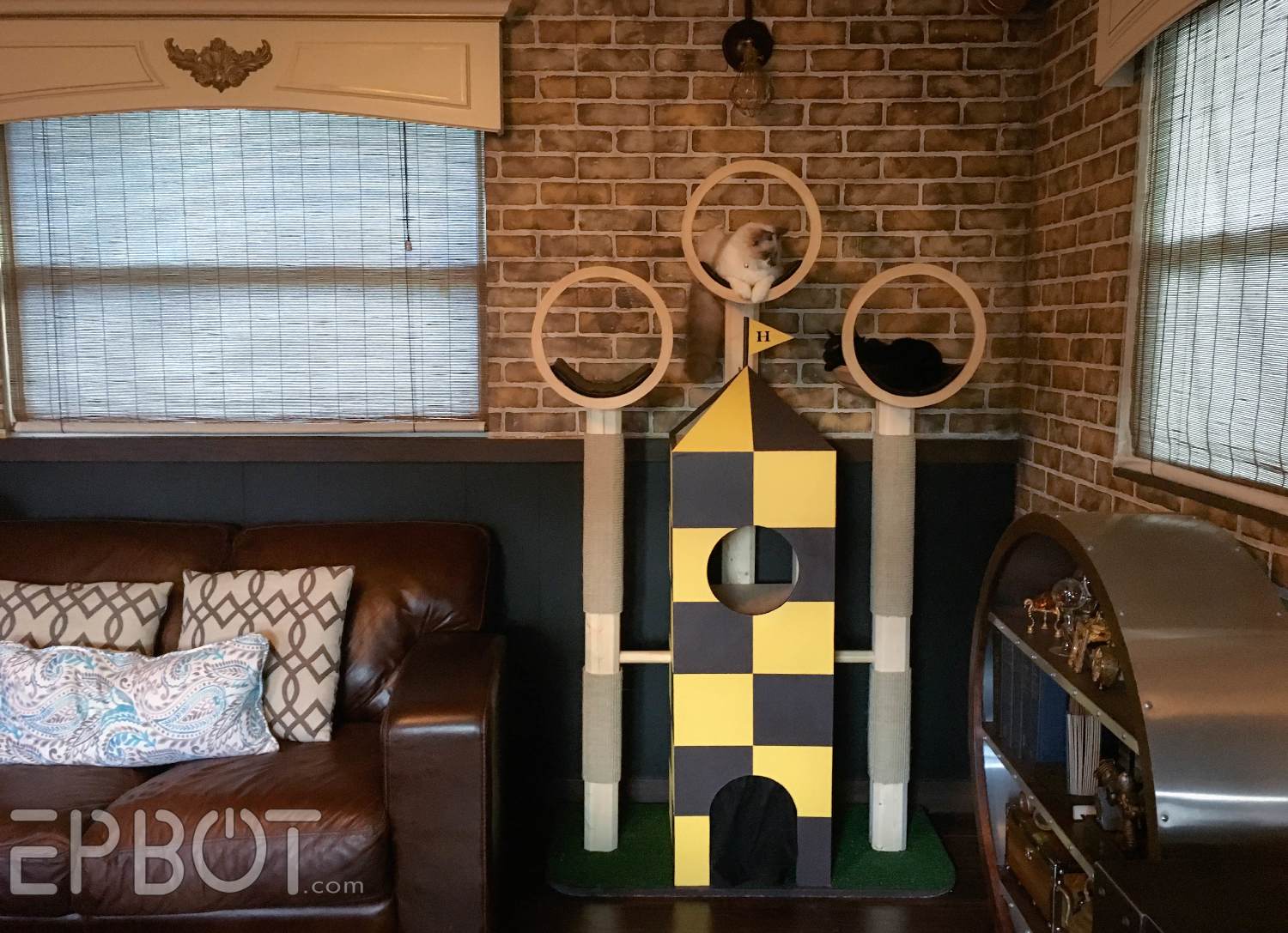 EPBOT: A Harry Potter Cat Tree, Because Our Kittys Are KEEPERS