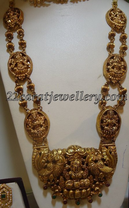 Fusion Work Laxmi Haram - Jewellery Designs