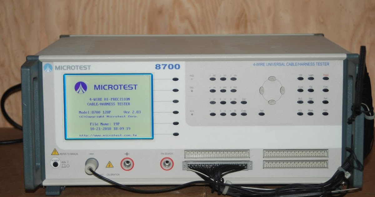 EquipmentHolic: MICROTEST 8700 4-WIRE UNIVERSAL CABLE/HARNESS TESTER