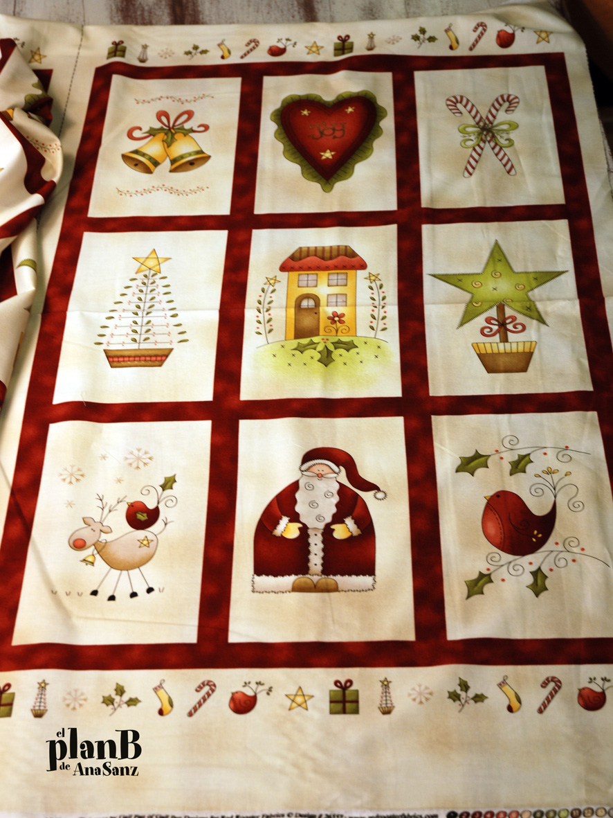 Bocinets d'encís: Nuevas telas de patchwork Navidad-2017