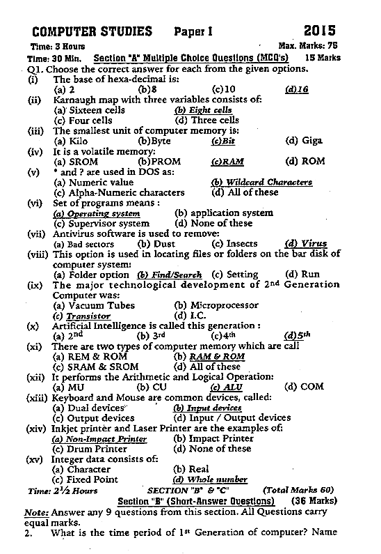 Education Is The Key To Success: Computer Studies For Class IX (Science ...
