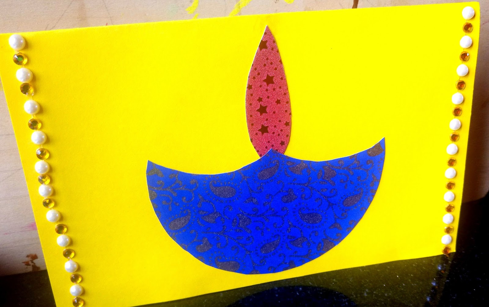 Life's little treasures: Diwali pop up card