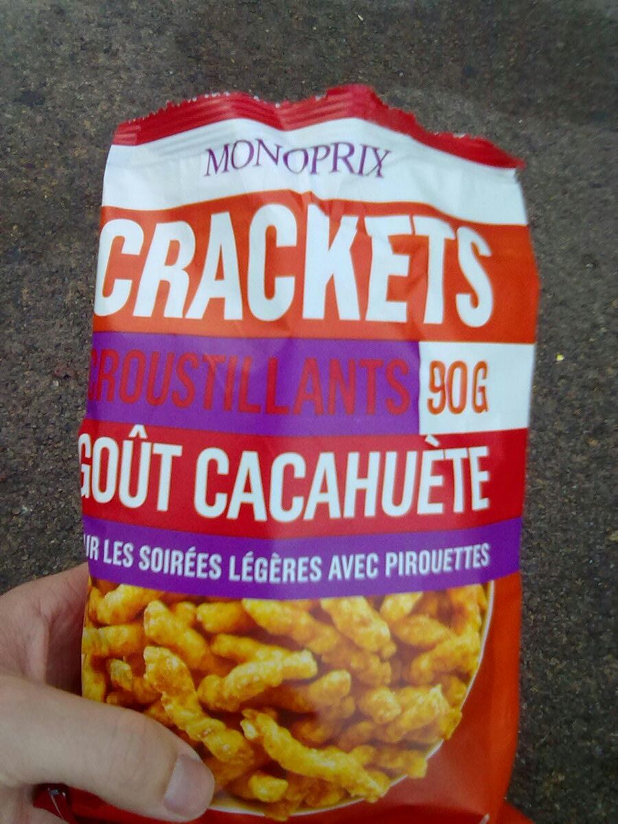 A Blog About Crisps: Packet #51 - Monoprix Crackets - Goût Cacahuète