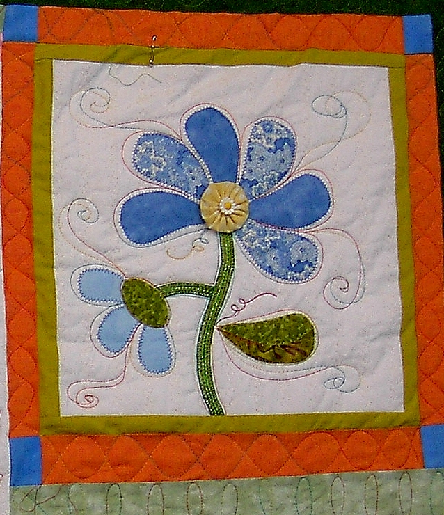 Another Mary Ann Custom Machine Quilting: embellished quilt