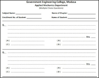 Multiple Choice Question (MCQ) - Format
