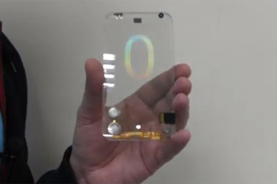 De olho no futuro: Conheça o protótipo de smartphone transparente