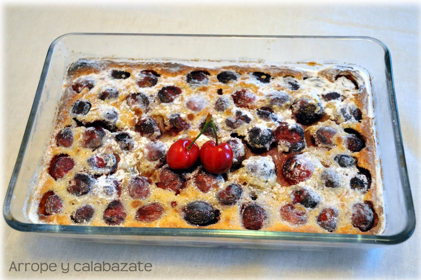 Arrope y calabazate: Clafoutis de cerezas