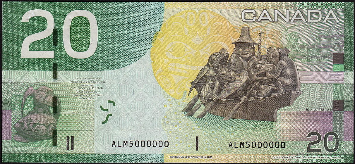 Canadian 20 Dollar Bill 2004 Queen Elizabeth II World Banknotes Coins canadian-20-dollar-bill-2004-queen-elizabeth-ii-world-banknotes-coins
