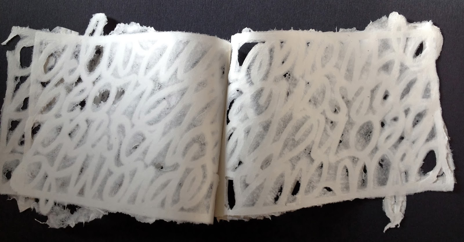 Roann Mathias Calligraphy: New Handmade Paper