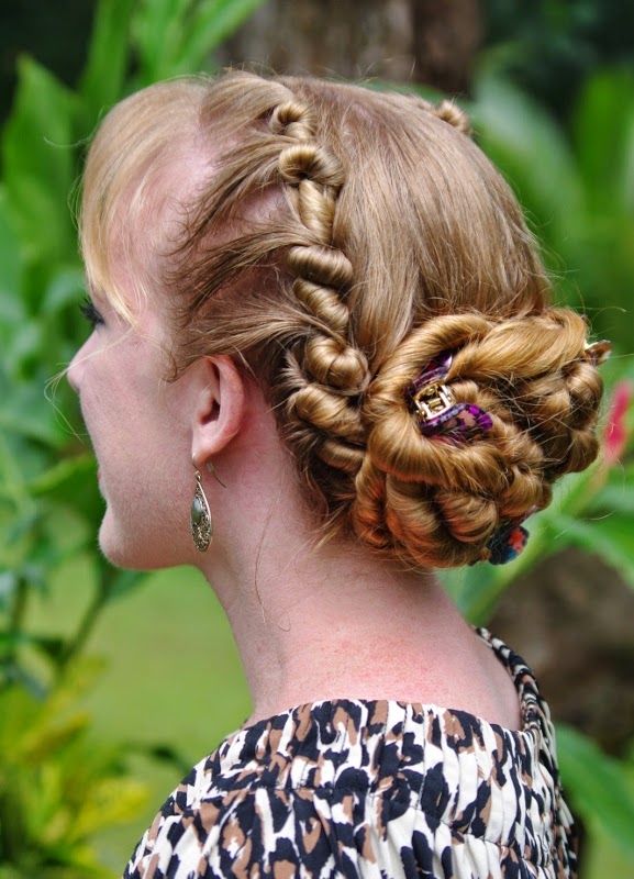 Braids & Hairstyles for Super Long Hair: One-Strand Rosette Lace Updo
