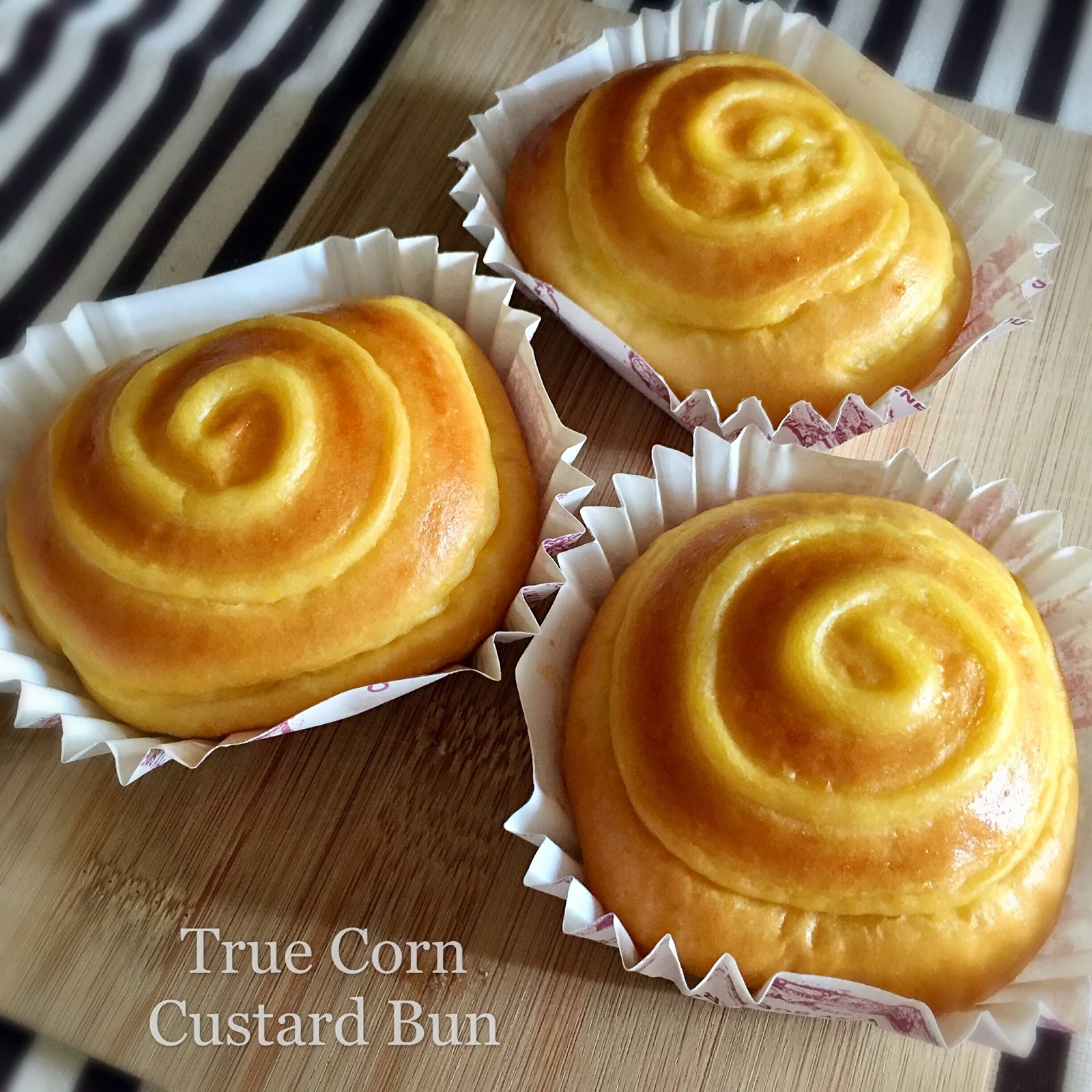 My Mind Patch: True Corn Custard Bun 全玉米奶油馅面包