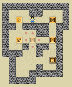 Sokoban: Sokoban lessons - Six boxes (with rooms)