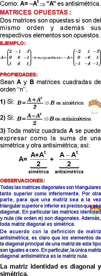 MATRICES EJERCICIOS RESUELTOS PDF