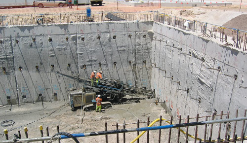 RETAINING WALL PADA PEMBUATAN BASEMENT ~ KonstruksiMania