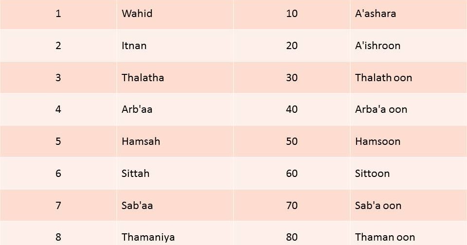 MS Lovely Bites: Learn Arabic Numbers 20 to 100