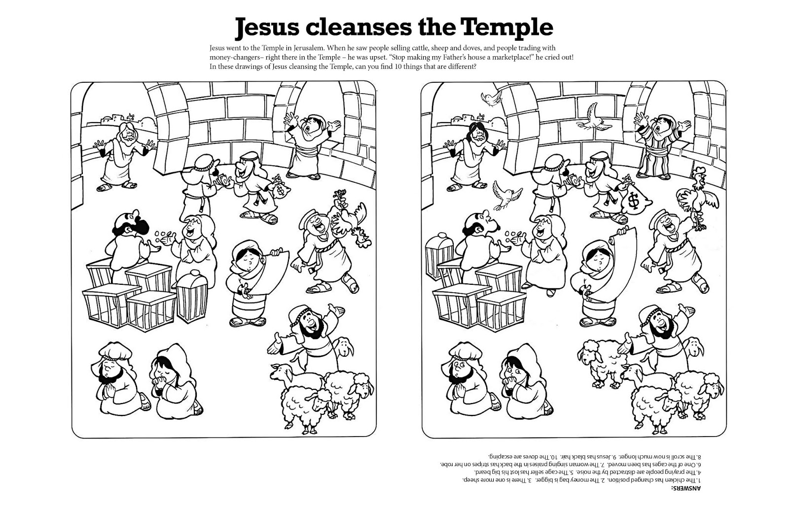 Finding Christ in the Old Testament: Kids' Activities : Cleanse Temple