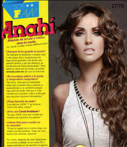 Scan Anahi en la revista 15 a 20 - Anahi Arg and world