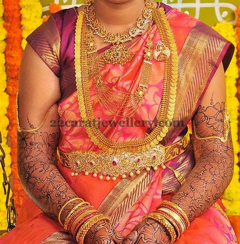 Kasu Mala and Trendy Chandraharam - Jewellery Designs