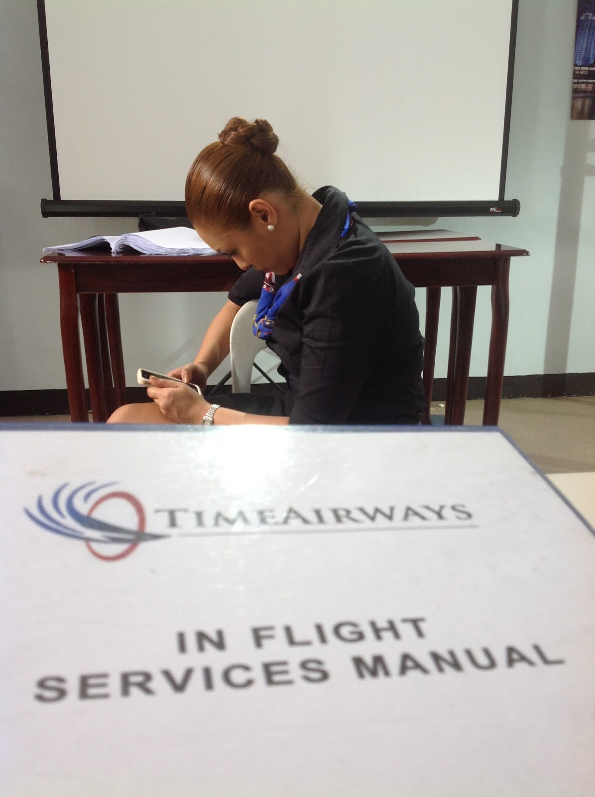 Nicole Borgonia: Flight Attendant for a Day at Time Airways