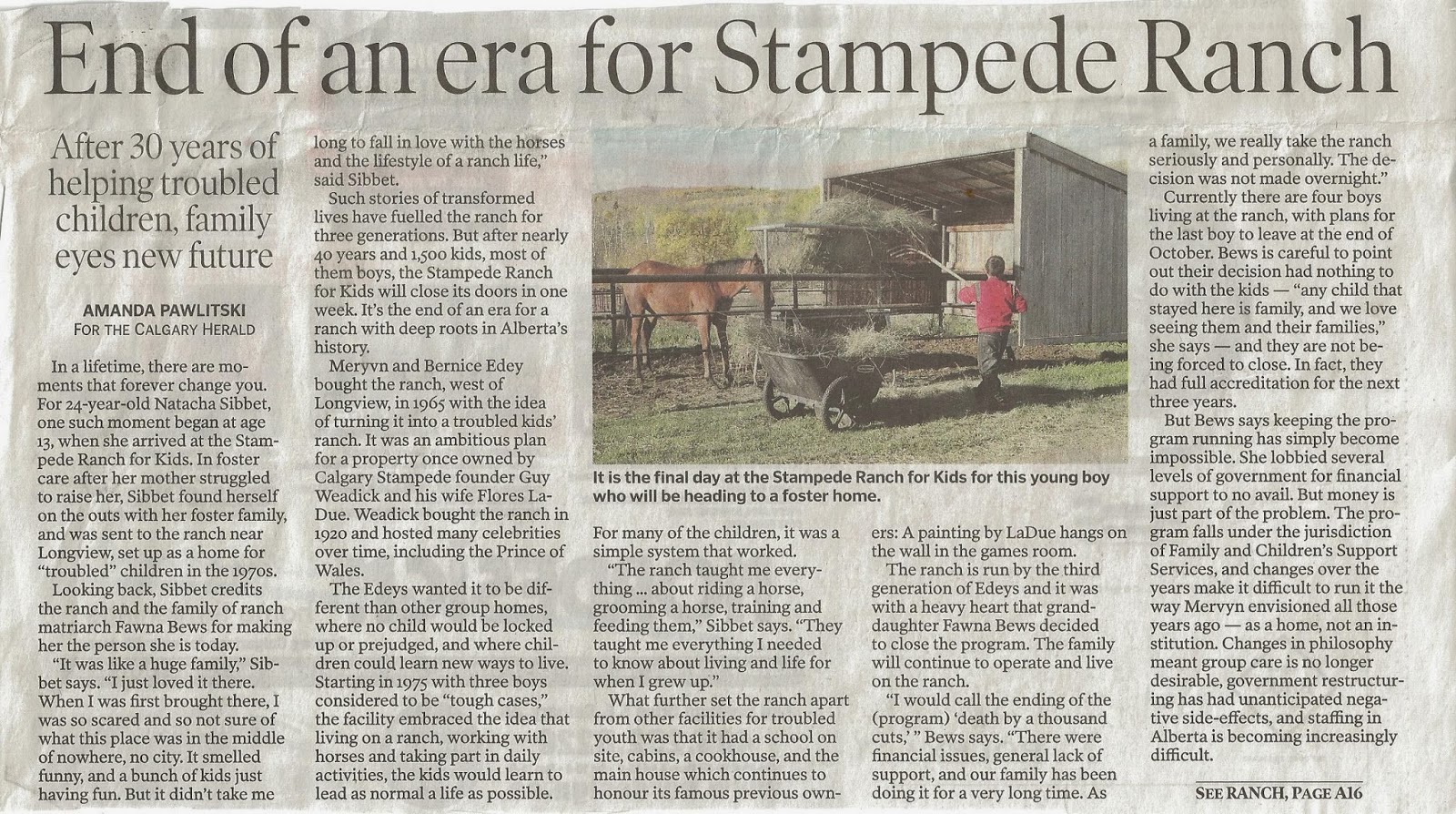 The Zews by Roham: Stampede Boys Ranch Alberta