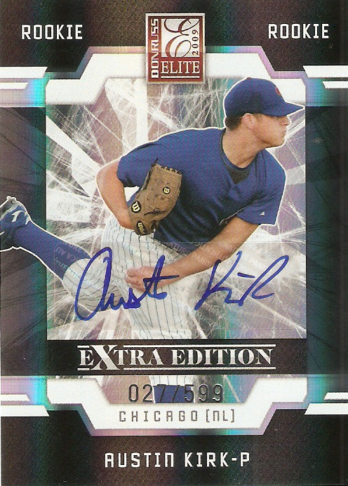 Cardboard Conundrum: 2009 Elite Extra Edition Austin Kirk Autograph /599