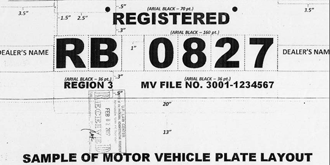 Here are the new LTO-approved temporary license plate designs - Pinoy Moto
