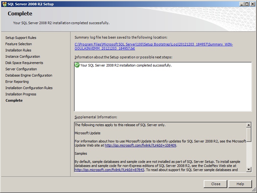 El Rincón del Software: Instalación y Configuración de SQL Server 2008 R2 en Windows Server 2008 R2