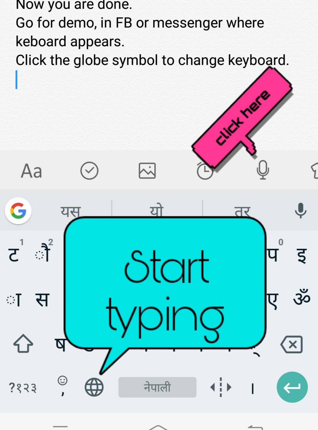 Gboard- Type Nepali by Speaking