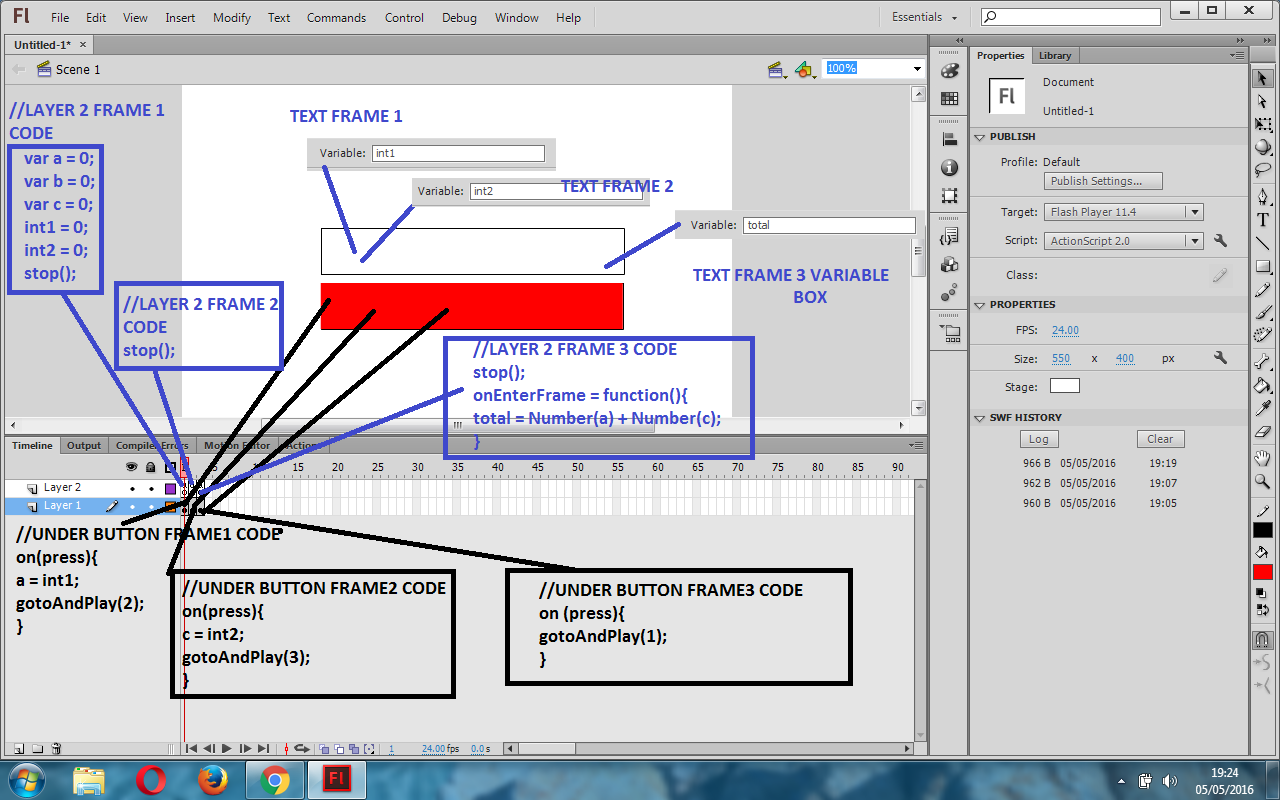 CALCULATOR FLASH 8 IN AS2 - Flash College